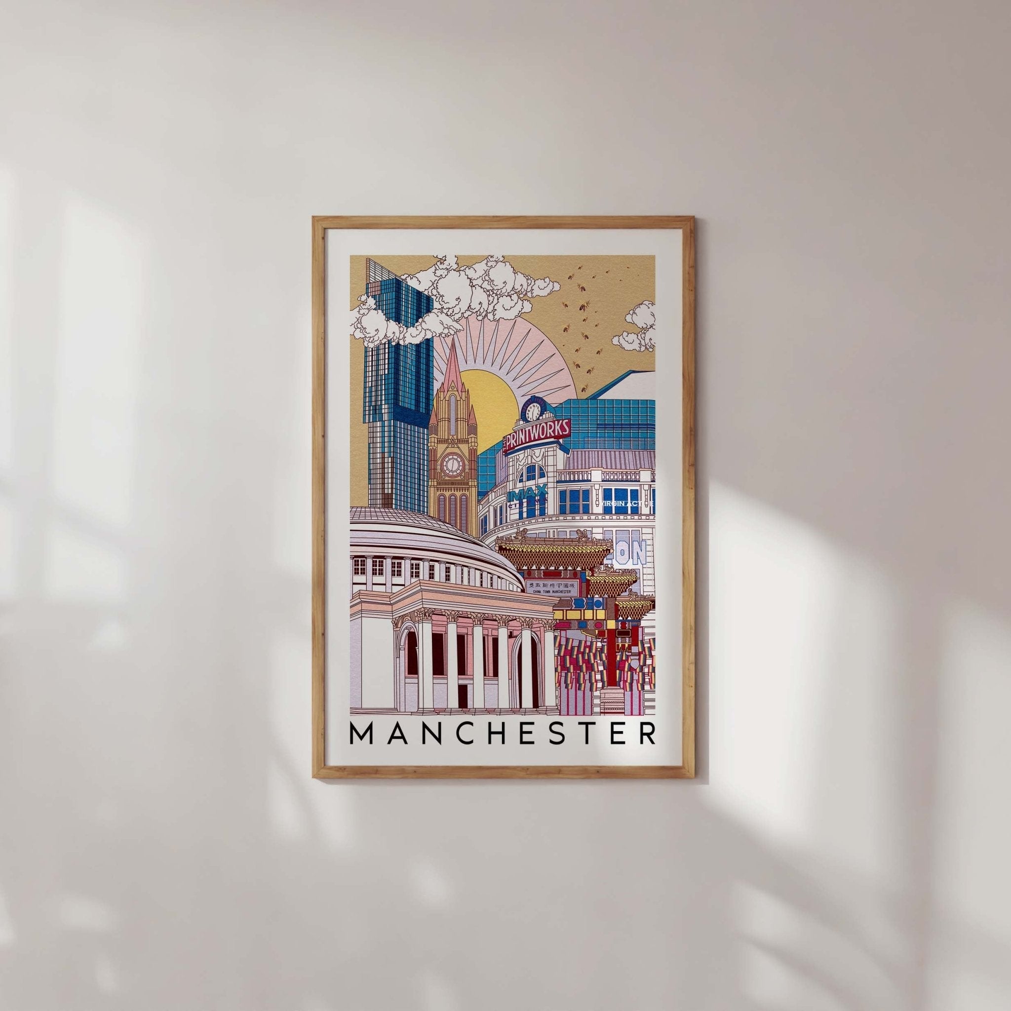 Manchester Art Print Illustration – Lily Ella